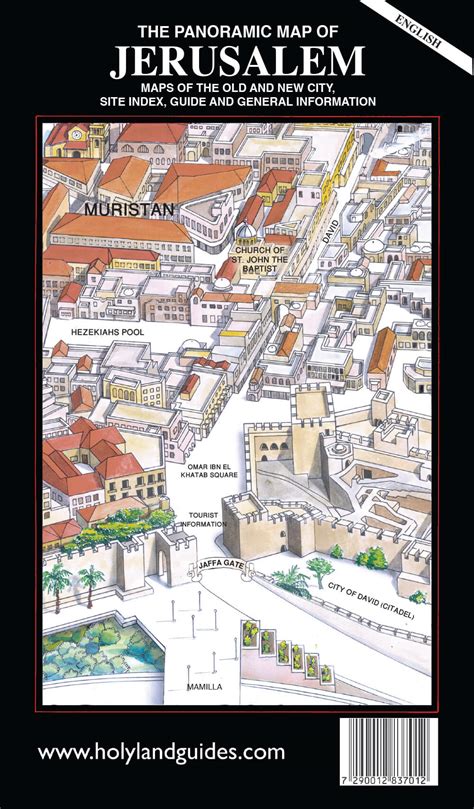 Jerusalem Street Map English Underground Excavations In Jerusalems