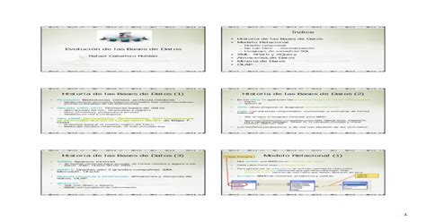 Evolución De Las Bases De Datos Curso