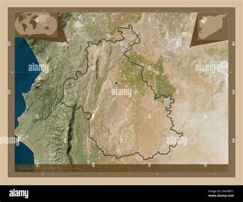 Idlib Province Of Syria Low Resolution Satellite Map Corner