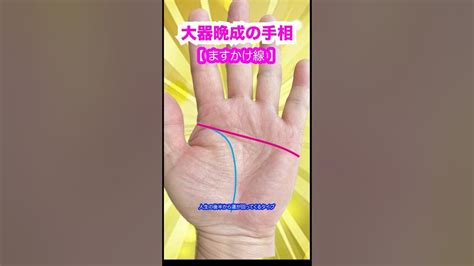 大器晩成型の手相⑥ 手相 占い 運気 財運 Youtube