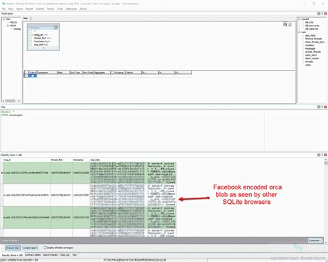 Forensic Browser For Sqlite Structured Storage Manager Sanderson