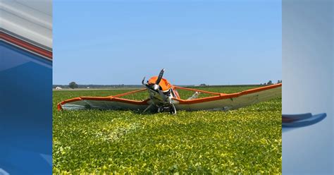 Pilot Not Injured After Crop Duster Crashes Into Huron County Field