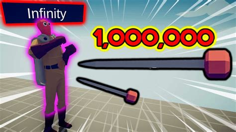 1 000 000 DAMAGE BLOWDART Vs UNITS Totally Accurate Battle Simulator