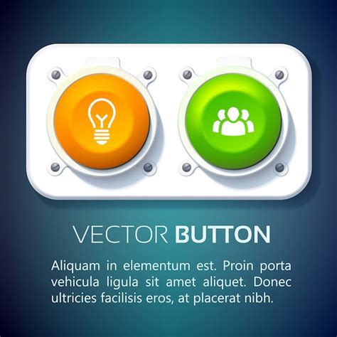 Free Vector Web Interface Buttons Set