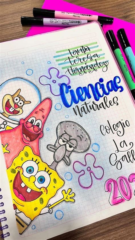 Pin de sonia khani em Portadas de cuadernos español em 2024 Capas de