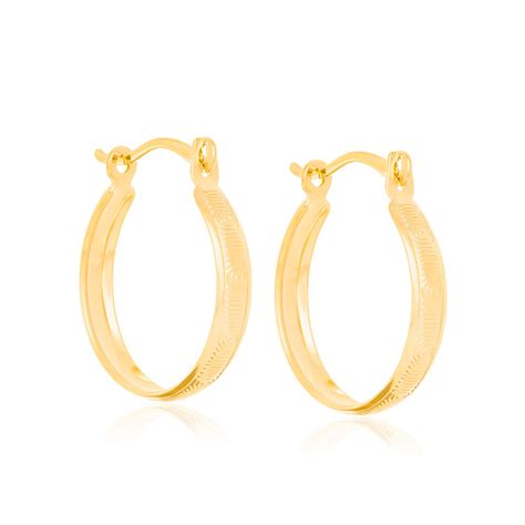 Brinco Rommanel Banhado Ouro 18k Argola Trabalhada 524035