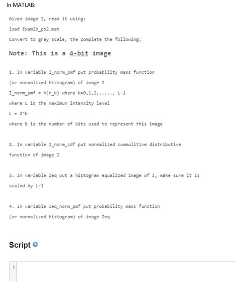 Solved In MATLAB Given Image I Read It Using Load Chegg