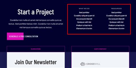 how to use blurb modules as footer items with divi ask the egghead inc