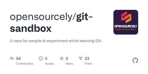 Github Opensourcelygit Sandbox A Repo For People To Experiment