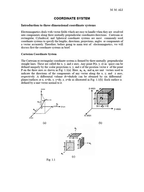 Electromagnetic Field All 4 Pdf Cartesian Coordinate System