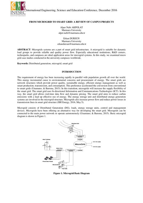 PDF From Microgrid To Smart Grid A Review Of Campus Projects