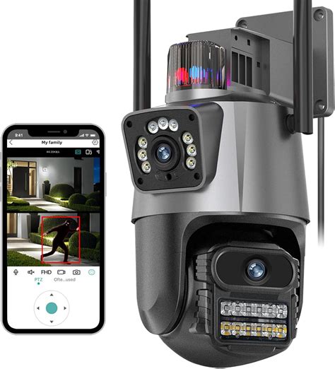 Cámaras De Seguridad 4k Para Exteriores Cámaras Ptz De Doble Lente Con
