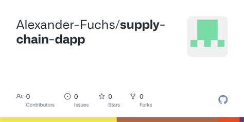 Github Alexander Fuchssupply Chain Dapp