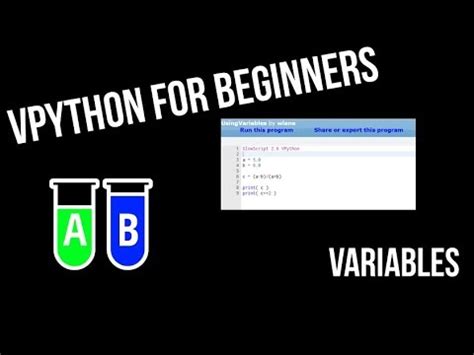 VPython For Beginners 2 Variables YouTube