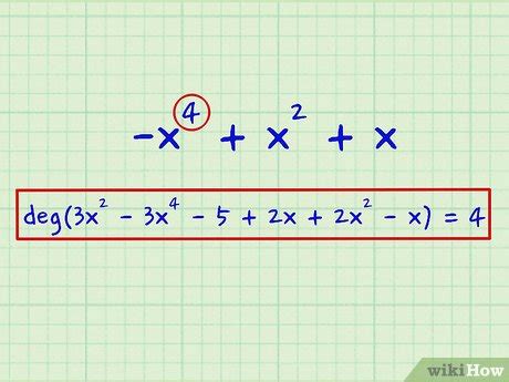 How To Find The Degree Of A Polynomial With Examples