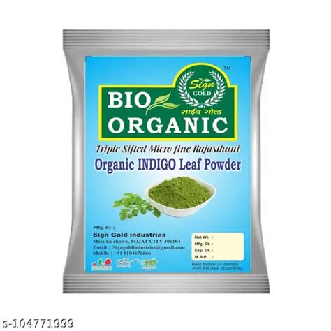 Bio Organic Indigo Powder For Hair Growth Hair Coloure And Shiny Hair