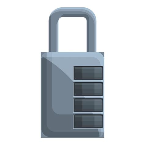 Cipher Padlock Icon Cartoon Style 14308067 Vector Art At Vecteezy