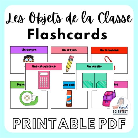 French Classroom Objects Posters Flashcards Classroom Décor [printable] Made By Teachers