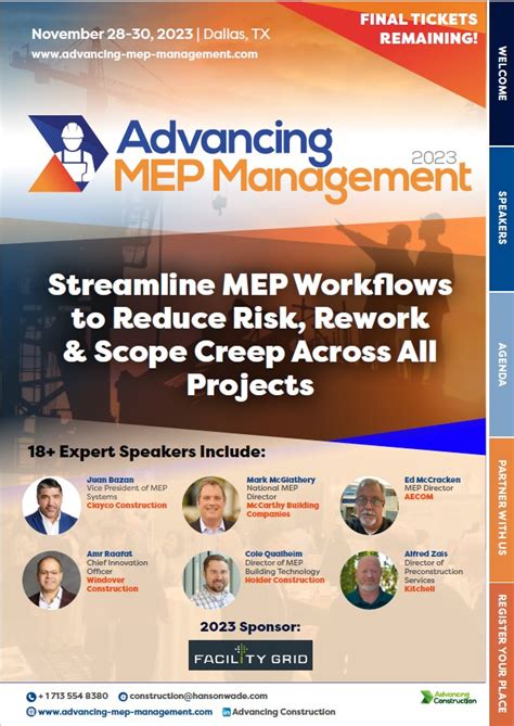 Full Event Guide Advancing MEP Management 2023