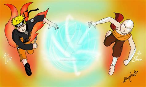 Aang And Naruto By Morfinattor On Deviantart