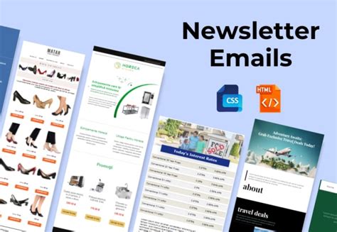 Create Html Email Template Newsletter Template By Daiana T Fiverr
