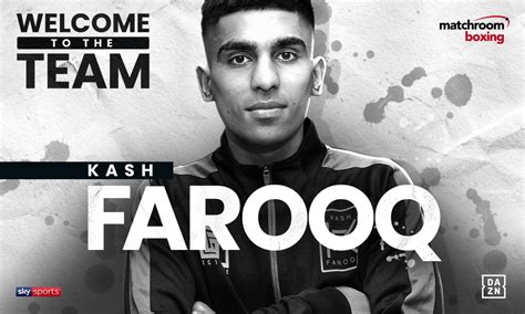 Kash Farooq Signs With Matchroom Boxing Matchroom Boxing