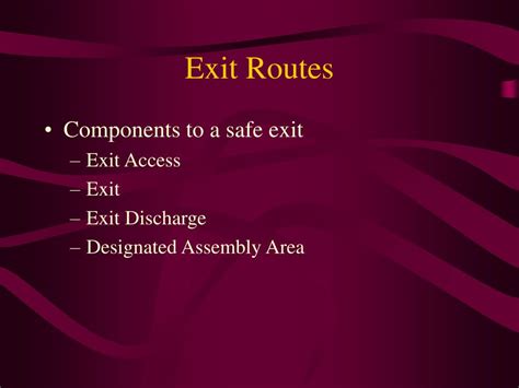 PPT Employee Emergency Action Plans And Exit Routes PowerPoint Presentation ID
