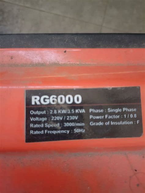 Jascon 35 Kva Generator Rg 6000 Generators 1100086636