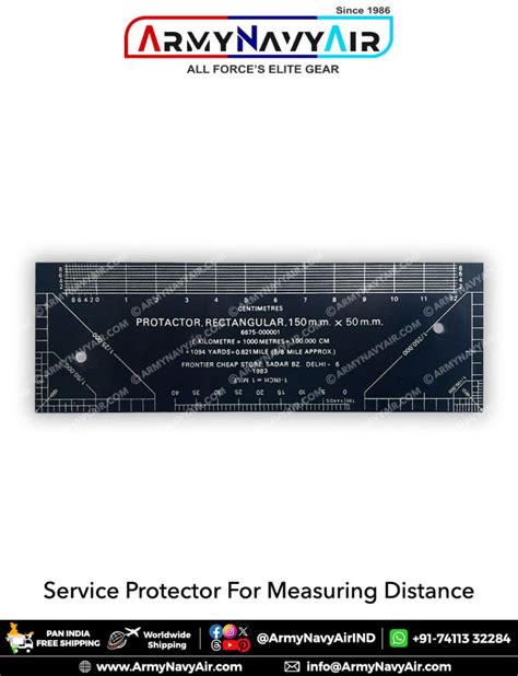 Service Protector For Plot Measuring Distance On Maps