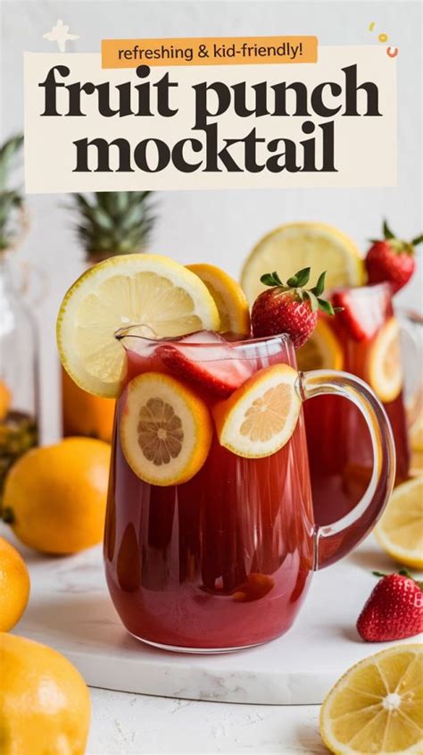 Fruit Punch Mocktail Recipe Tasty Chomp