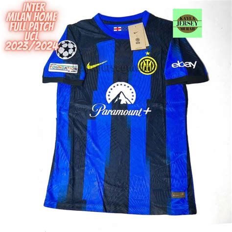 Jual JERSEY BOLA PLAYER ISSUE INTER MILAN HOME 2023 2024 FULL PATCH TOP