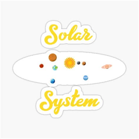 Solar System Sticker By Vladocar Redbubble