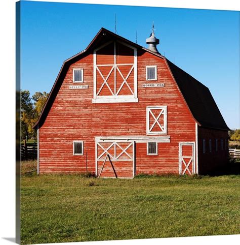 Red Barn Red Barn Barn Wall Art Canvas Print Wall