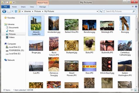 Explorer With Ribbon In Windows 8