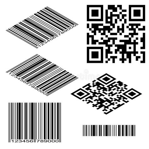 Types Of Barcodes Stock Illustration Illustration Of Information