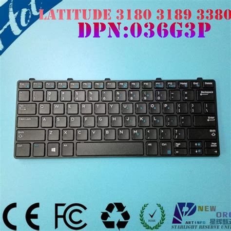 NEW ORG US SP Laptop Keyboard For DELL LATITUDE 3180 3189 3380 Series