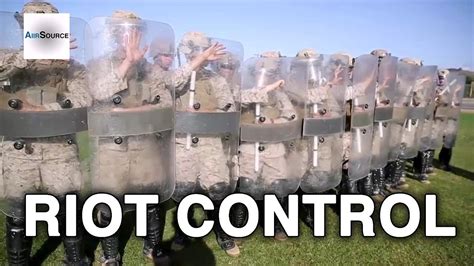 Marines Conduct Riot Control Formations Exercise Youtube