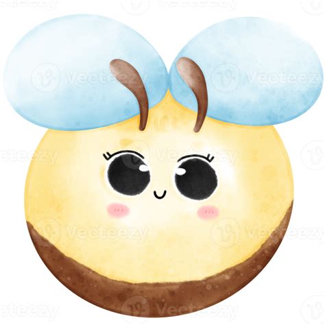 Watercolor Honey Bee Bee Illustration Cute Bee Honey Bee Cute Honey Bee PNG