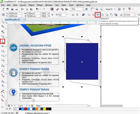 Desain Pamflet Ppdb Sma Smk Format Cdr Gratis Sobat Tutorial
