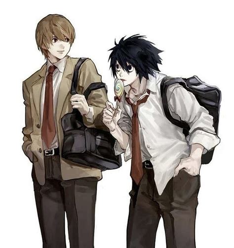 Death Note Light L Death Note Otaku Anime Anime Manga Anime Art