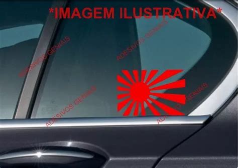 2 Adesivos Jdm Bandeira Japão Carro Rebaixado Turbo Aspirado Mebuscar