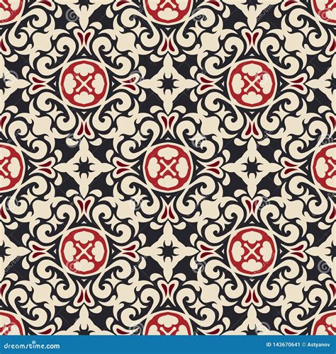 Flourish Tiled Ornamental Luxury Pattern Abstract Geometric Seamless