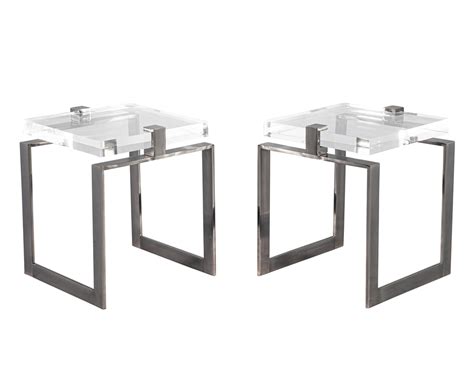 Modern Acrylic Accent Tables Carrocel Fine Furniture