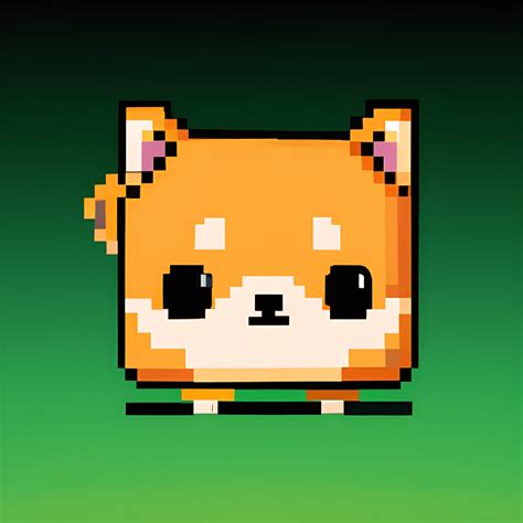 Kawaii Chibi Shiba Inu Vector For Minecraft · Creative Fabrica