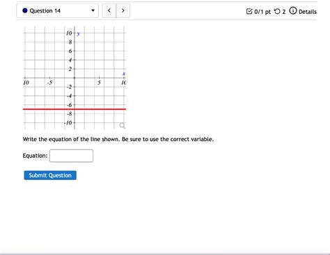 Solved Write The Equation Of The Line Shown Be Sure To Use Chegg