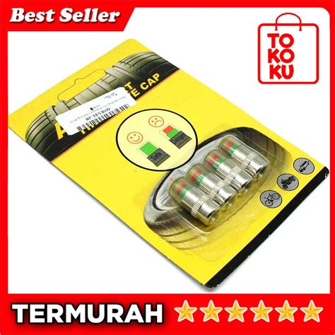 Jual Pengukur Tekanan Ban Mobil Tutup Katup Indikator Sensor