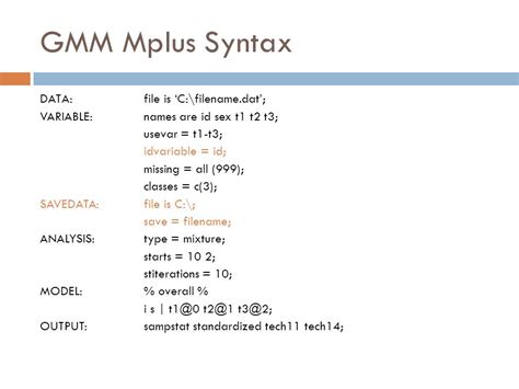 Growth Mixture Modeling Ppt Download