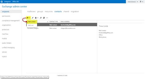 Add External Email Address To A Distribution List