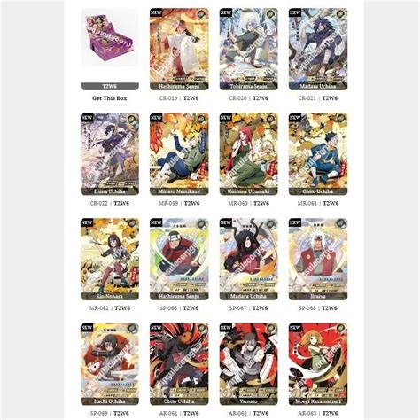 Naruto Kayou Tier 2 Wave 6 T2W6 Booster Box Hobbies Toys Toys
