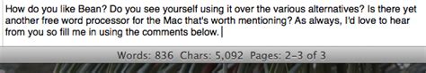 Bean The Best Lightweight Word Processor For Mac